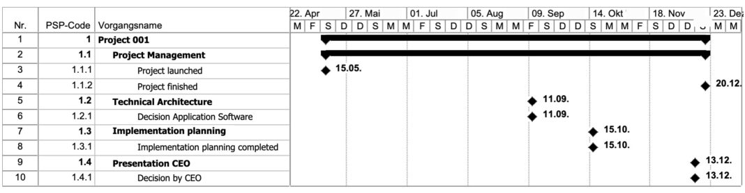 Milestone Plan | dieprojektmanager